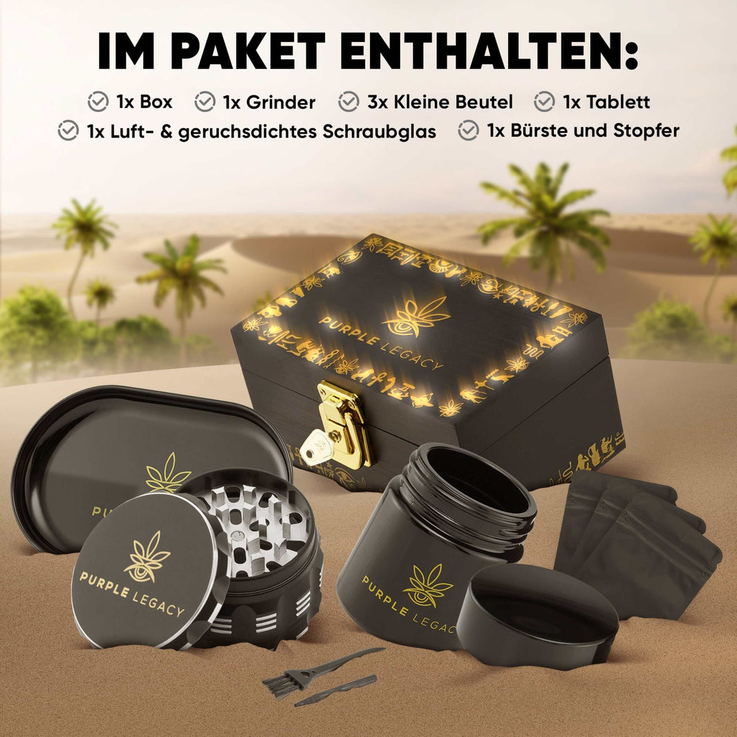 Stash Box, Grinder, Kiffer Box oder Kiffer Zubehör | PURPLE LEGACY ...