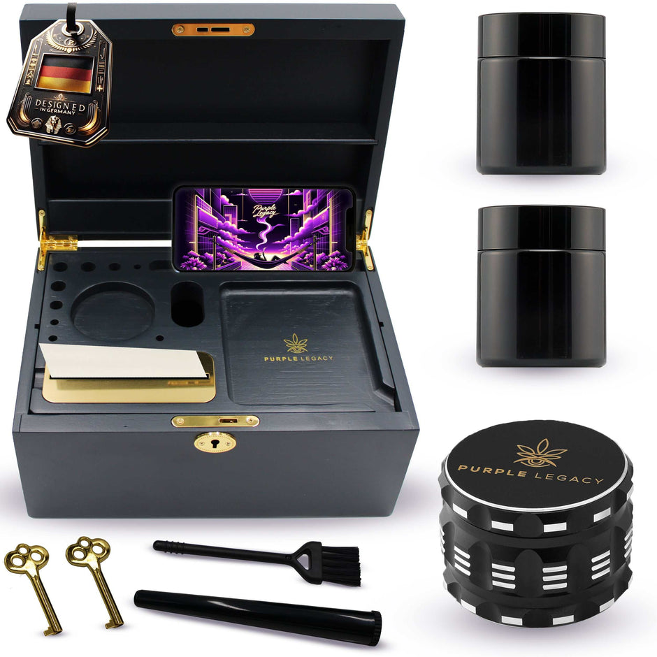 Stash Box, Grinder, Kiffer Box oder Kiffer Zubehör | PURPLE LEGACY ...