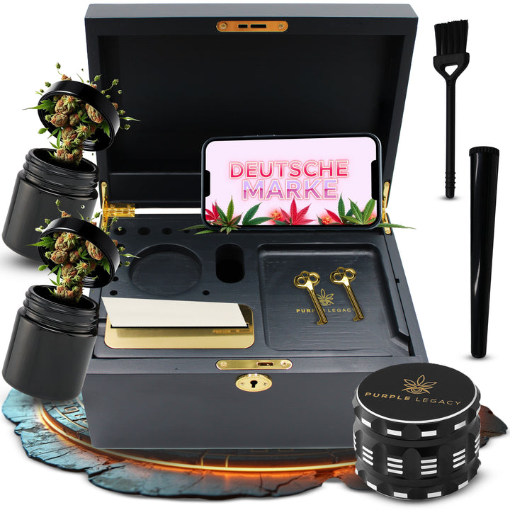 Stash Box, Grinder, Kiffer Box oder Kiffer Zubehör | PURPLE LEGACY ...